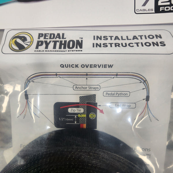 Pedal Python Cable Management System - 20 foot - Evolution Music