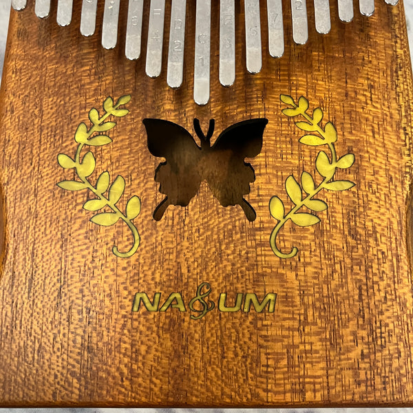 Unknown Butterfly Kalimba with Case - Evolution Music