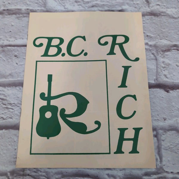 BC Rich 1978 Product Catalog Guitar Book - Evolution Music