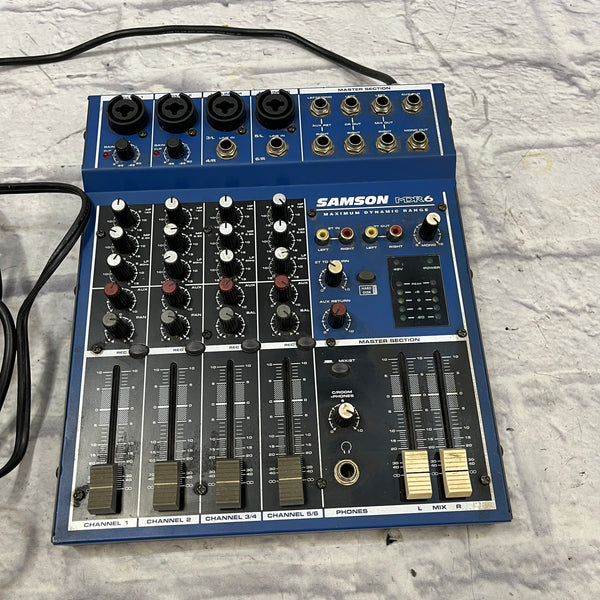 Samson MDR-6 6 Channel Mixer with Power Supply - Evolution Music