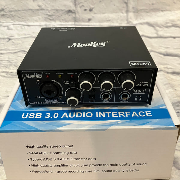 Moukey MSc1 USB 3.0 Audio Interface - Evolution Music