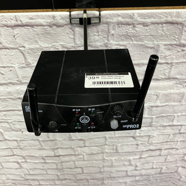 AKG SR40 Wireless Instrument Setup - Evolution Music