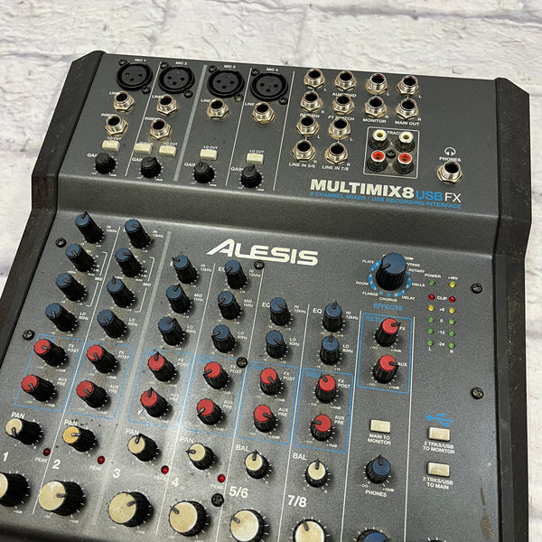 Alesis MultiMix 8 USB FX Mixer Interface - Evolution Music