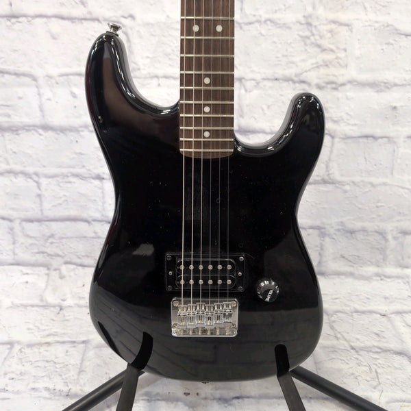 Starcaster by Fender Mini Stratocaster Electric Guitar - Black ...