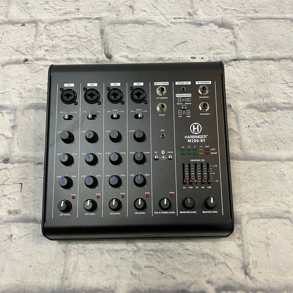Harbinger M200-BT 4 Channel Mixer with Bluetooth and Carry Bag ...