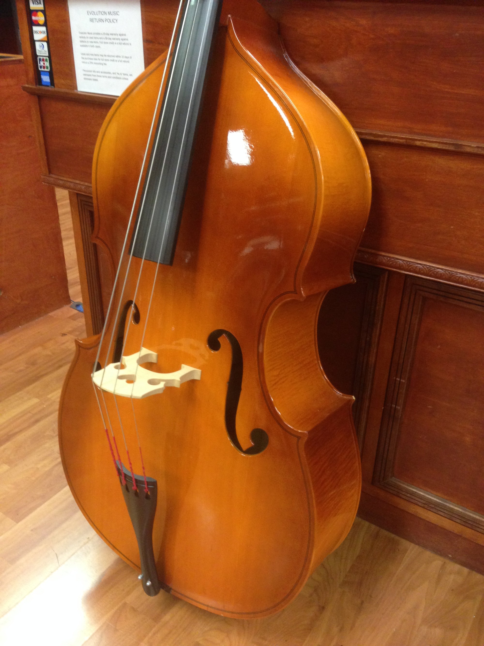 Engelhardt S1 Upright Bass w/bag - Evolution Music