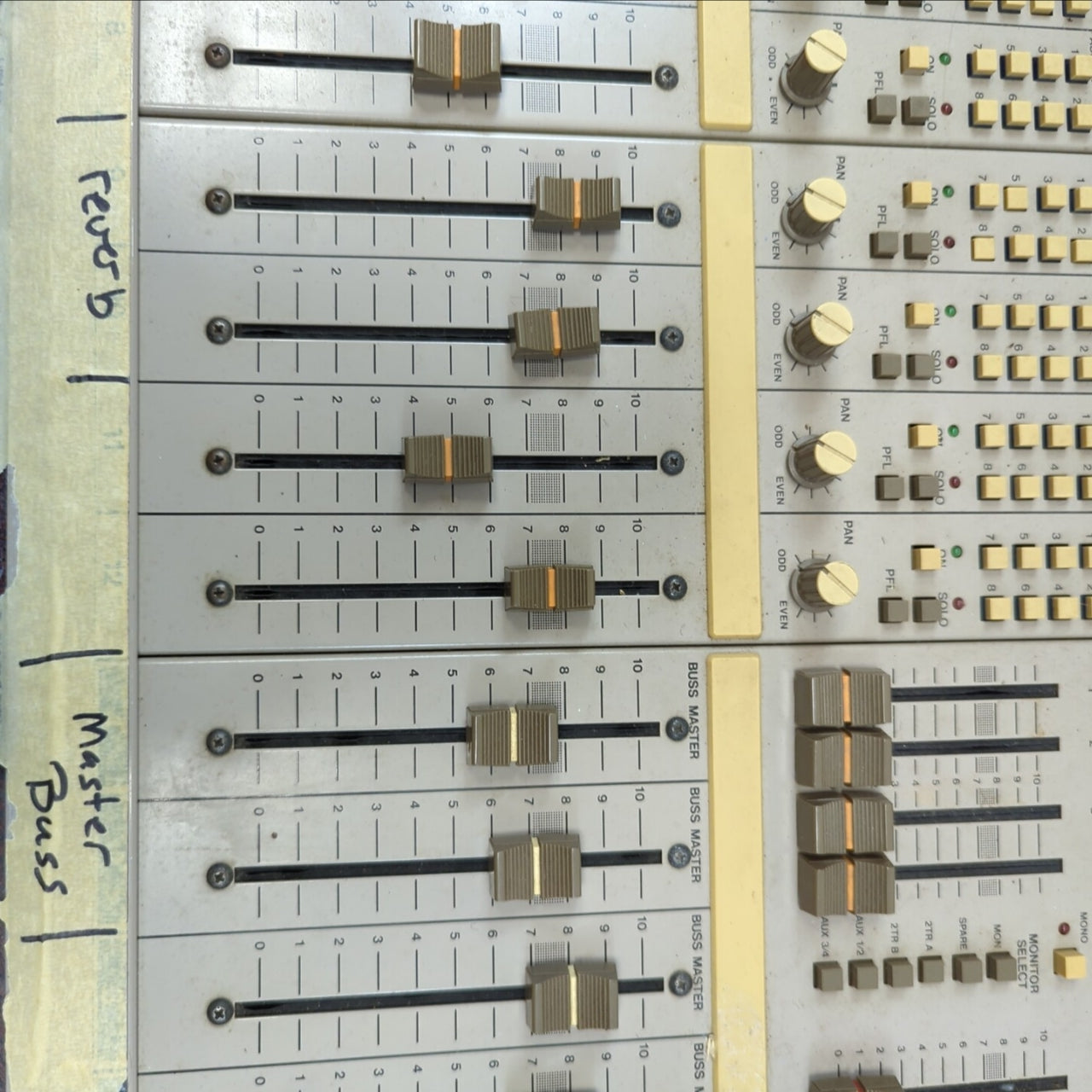 Tascam 512M 1980s 12 Channel Mixer with Meter Bridge - Evolution Music