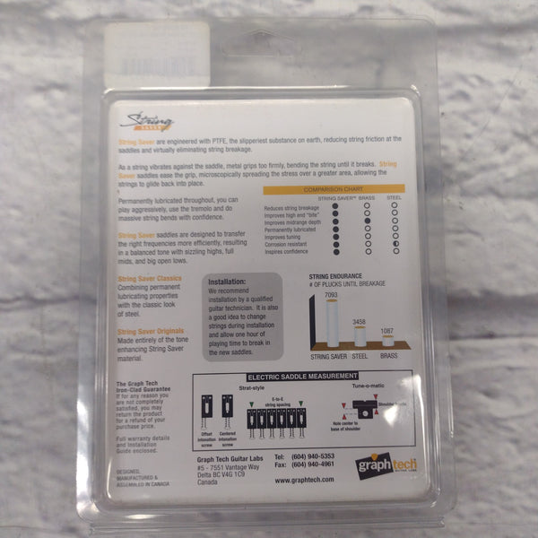 Graphtech String Saver Original Strat/Tele Saddles - Evolution Music