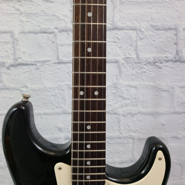 Starcaster by Fender Strat Electric Guitar - Black - Evolution Music