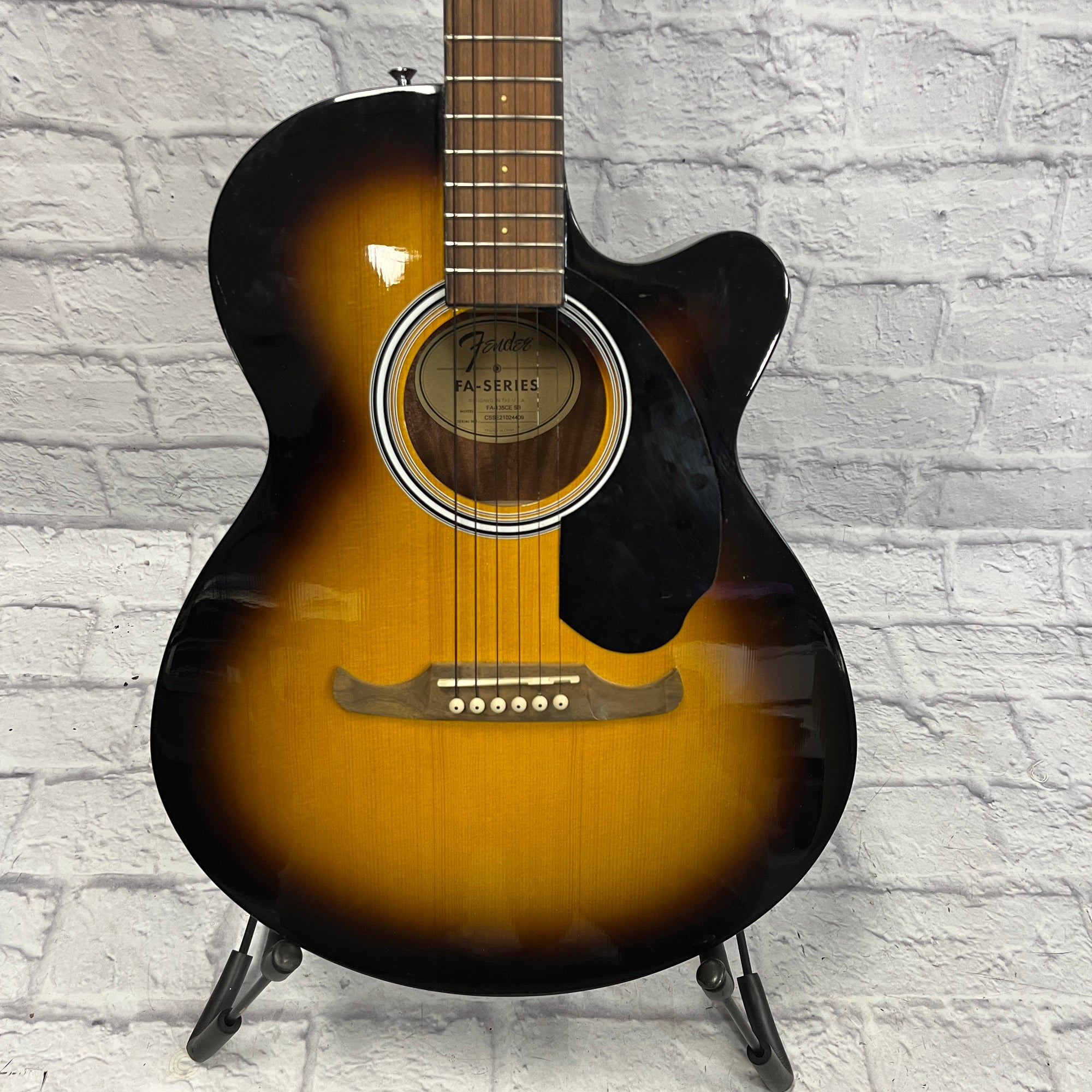 Fender FA Series FA-135CE SB Acoustic Guitar - Evolution Music