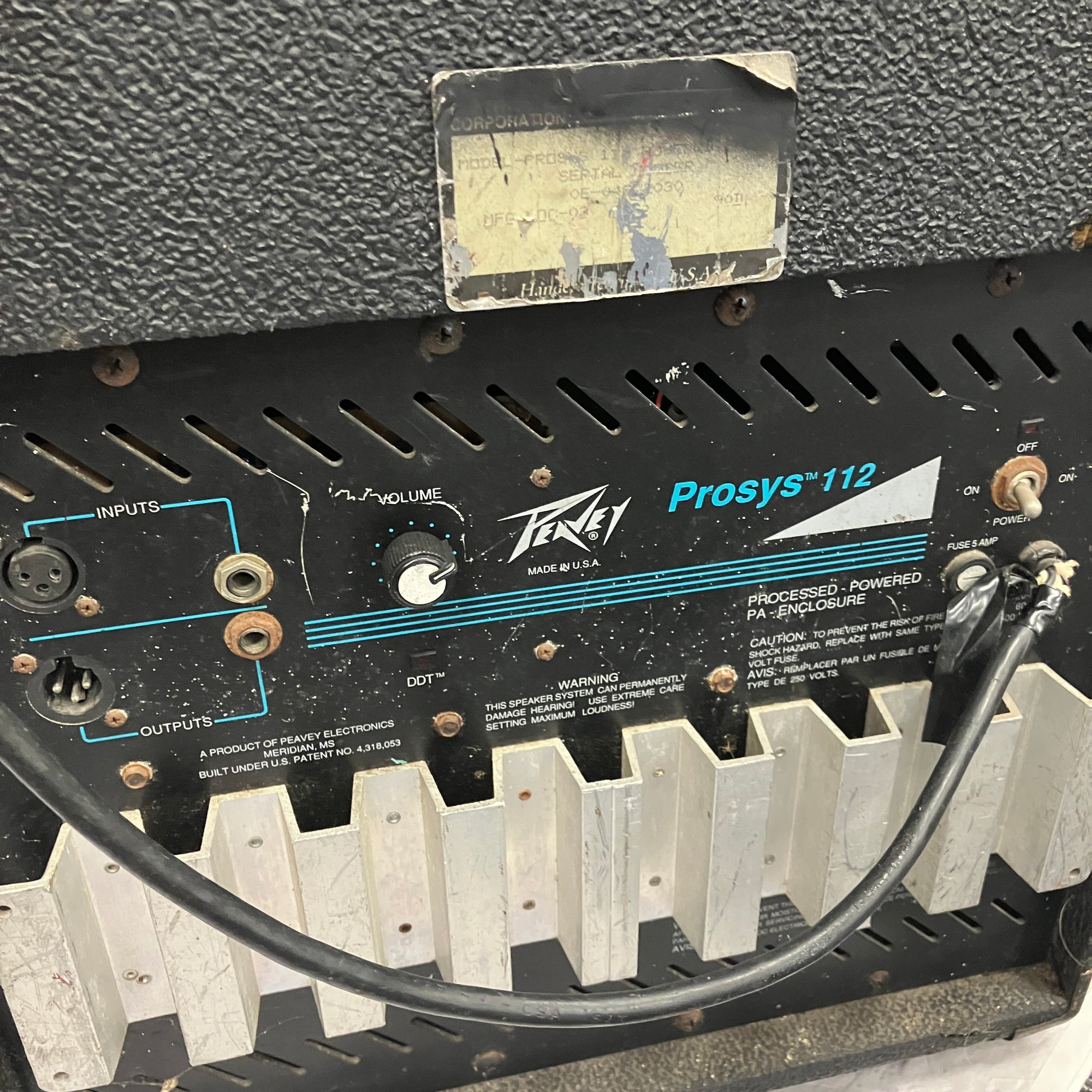 Peavey Prosys 112 Powered PA Pair AS IS *one speaker functional ...