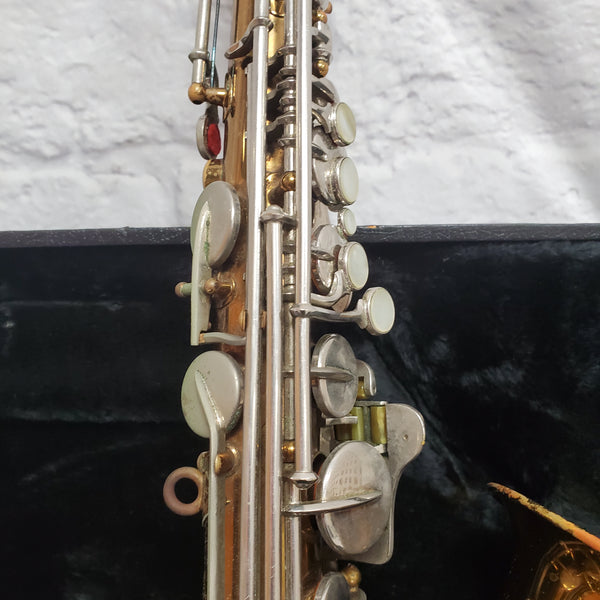 Vintage Elkhart Indiana Alto Saxophone in Alpine Case - Evolution Music