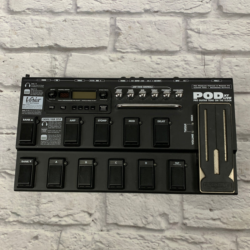 Line 6 POD XT Live Effects Pedalboard w/ Carrying Bag - Evolution Music