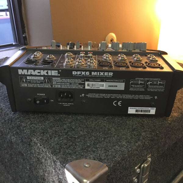 Mackie DFX6 6ch Mixer with Digital Effects - Evolution Music