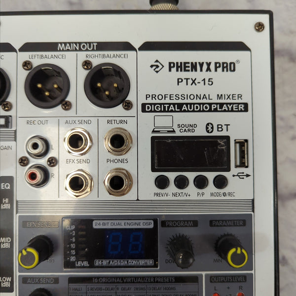 Phenyx Pro PTX-15 4 Channel Mixer - Evolution Music