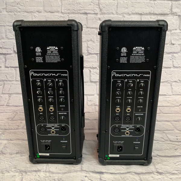Powerwerks 3-Piece Powered Speaker System - Evolution Music