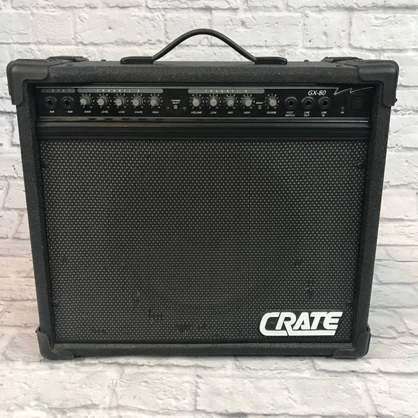 Crate GX-80 12in Speaker 2 Channel - 80 Watts Guitar Combo Amplifier ...
