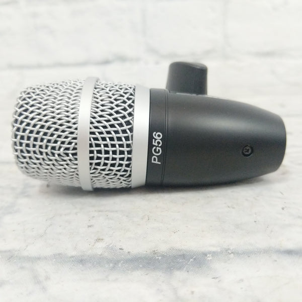 Shure PG56 Dynamic Tom Drum Microphone Mic w/Mount - Evolution Music