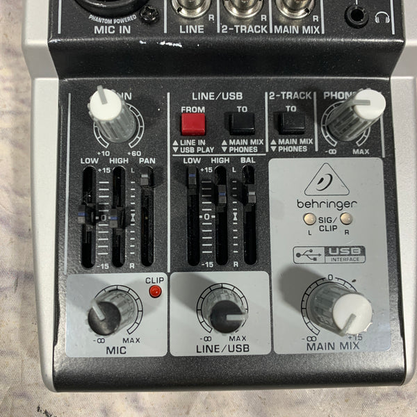 Behringer XENYX 302 USB Mixer w/ Power Supply - Evolution Music