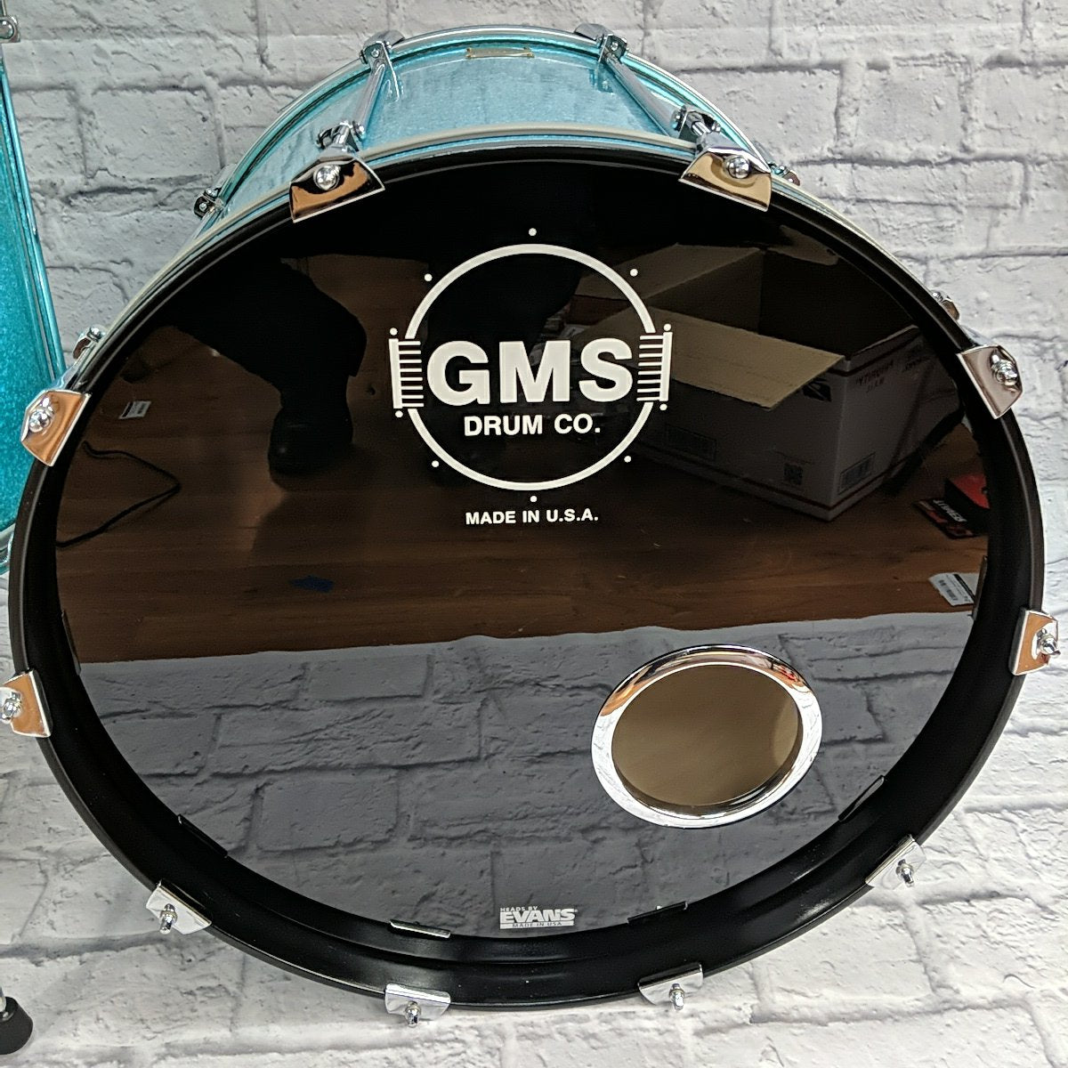 GMS Grand Master Series Turquoise Sparkle Drum Kit - Evolution Music