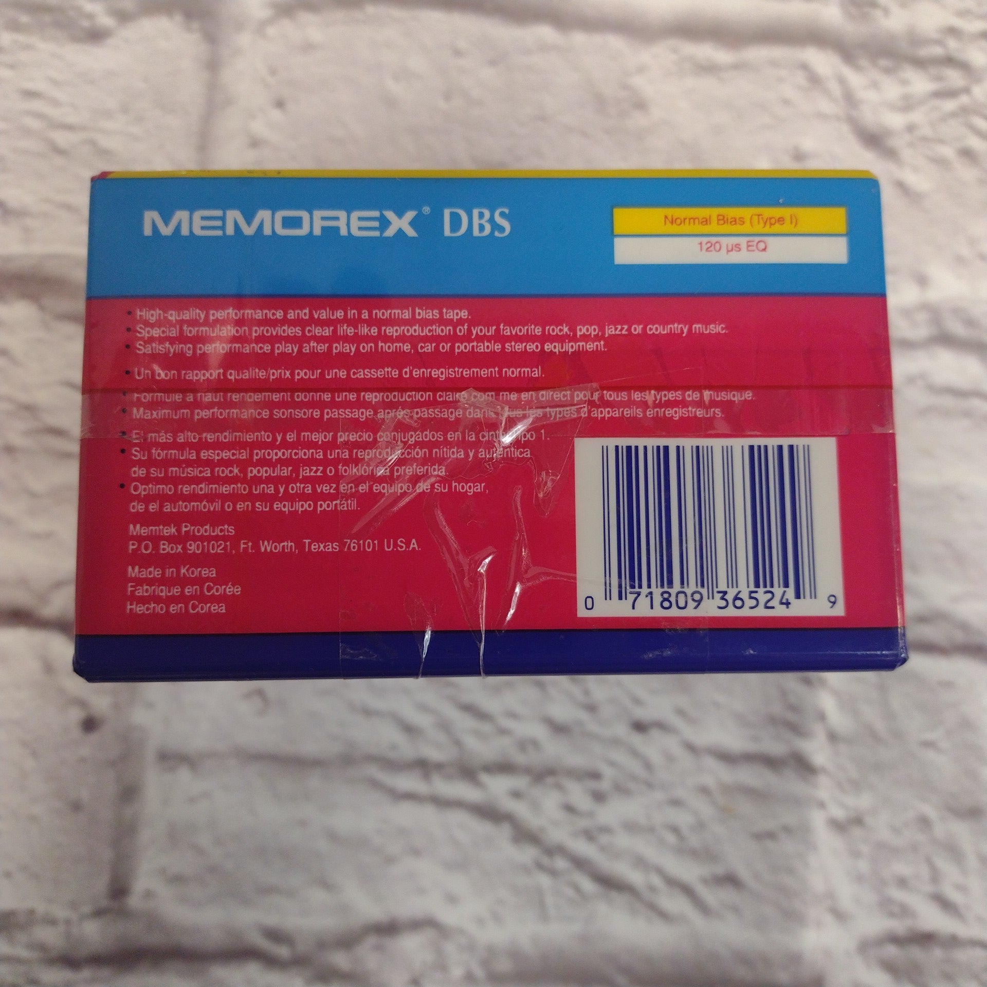Memorex DBS Type 1 Normal Bias 90 Audio Cassette (6) - Evolution Music