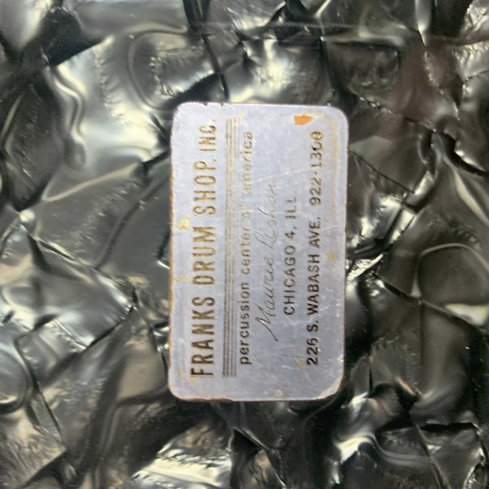 Vintage 1963 Ludwig KeyStone Badge Black Diamond 20x14 Bass Drum ...