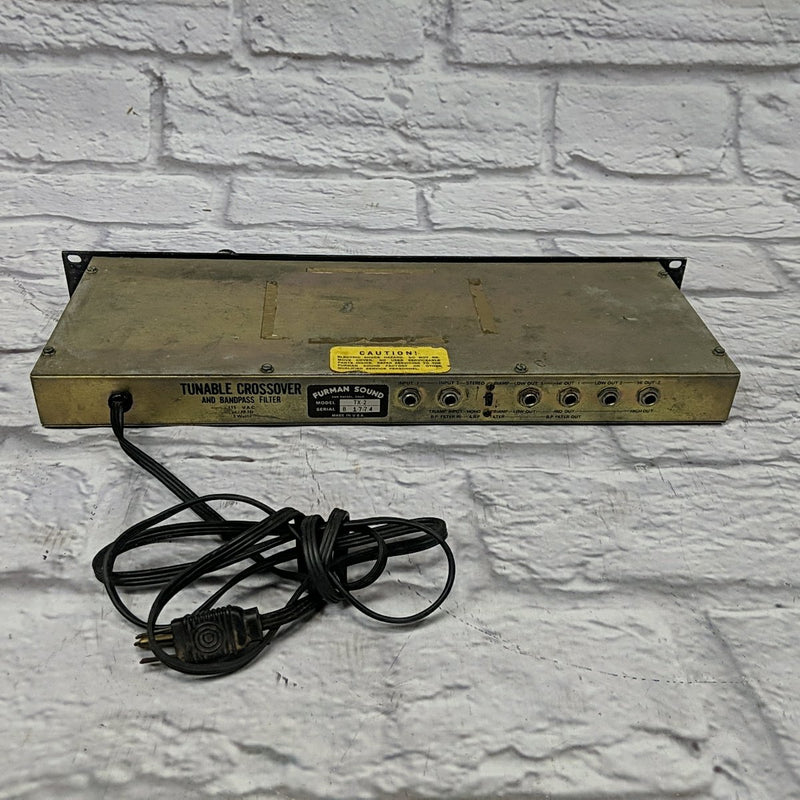 Vintage Furman TX2 Tunable Crossover and Bandpass Filter Rack ...