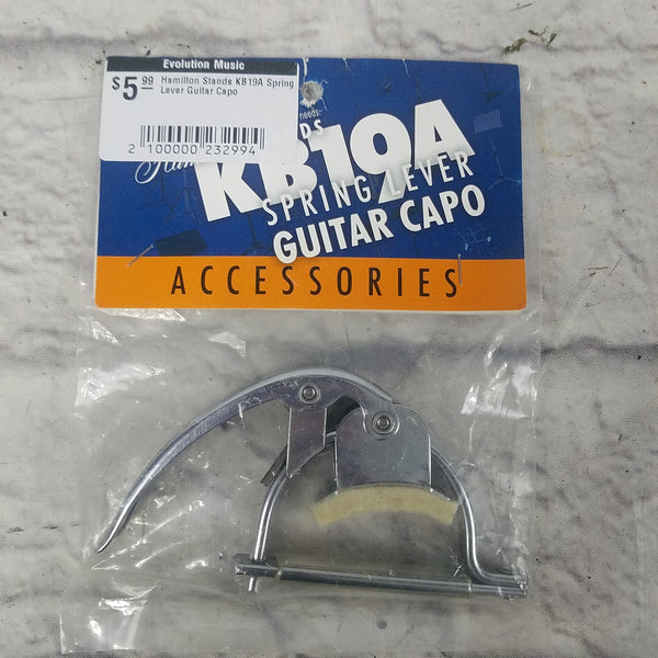 Hamilton Stands KB19A Spring Lever Guitar Capo - Evolution Music
