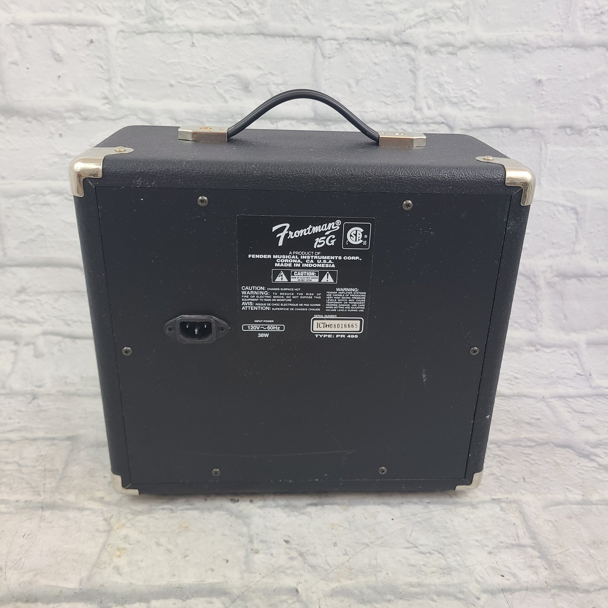 Fender Frontman 15G Series II 2-Channel 15-Watt 1x8" Guitar Combo Amp ...