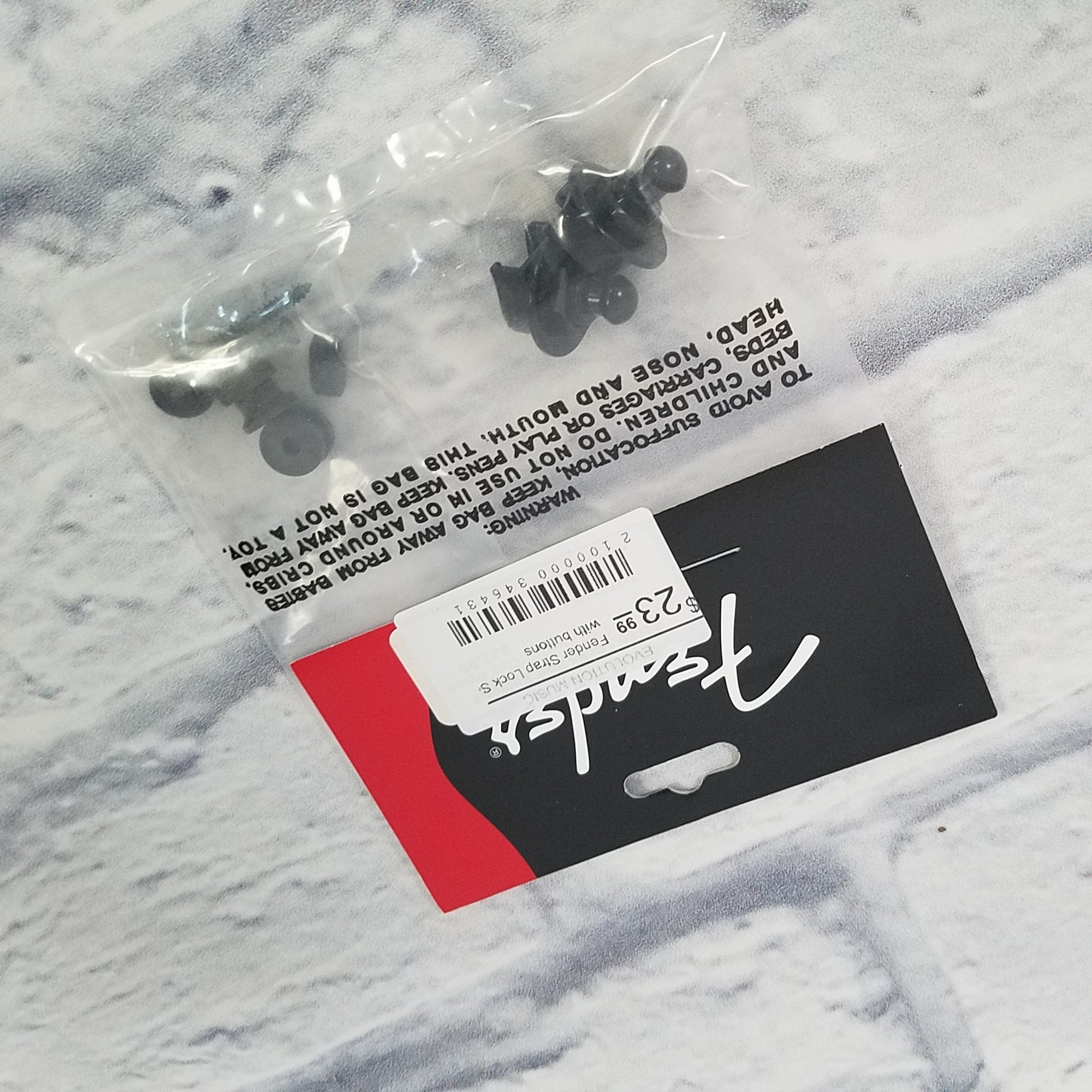 Fender Strap Lock Set with buttons - Evolution Music