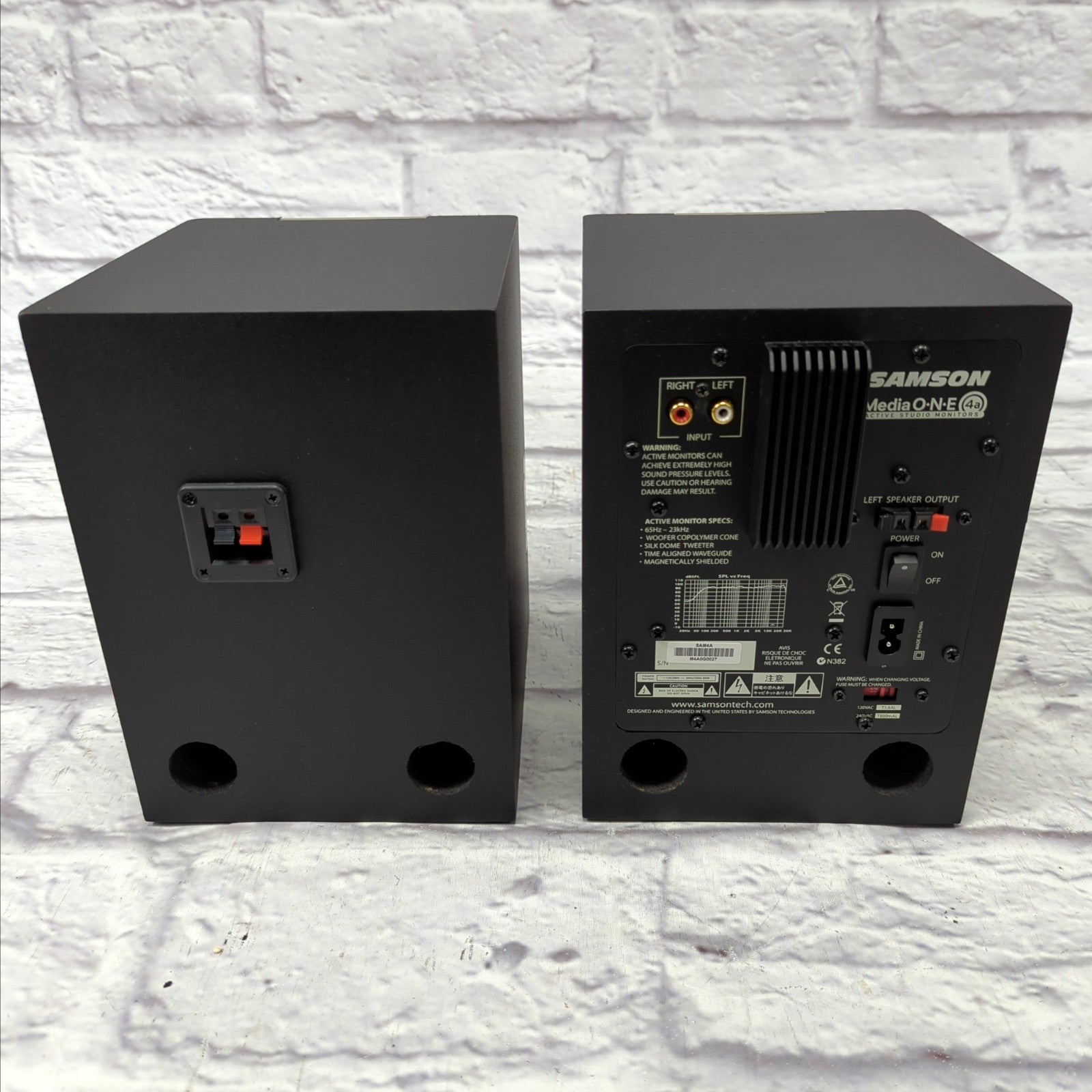 Samson MediaOne 4a Active Studio Monitors (Pair) - Evolution Music