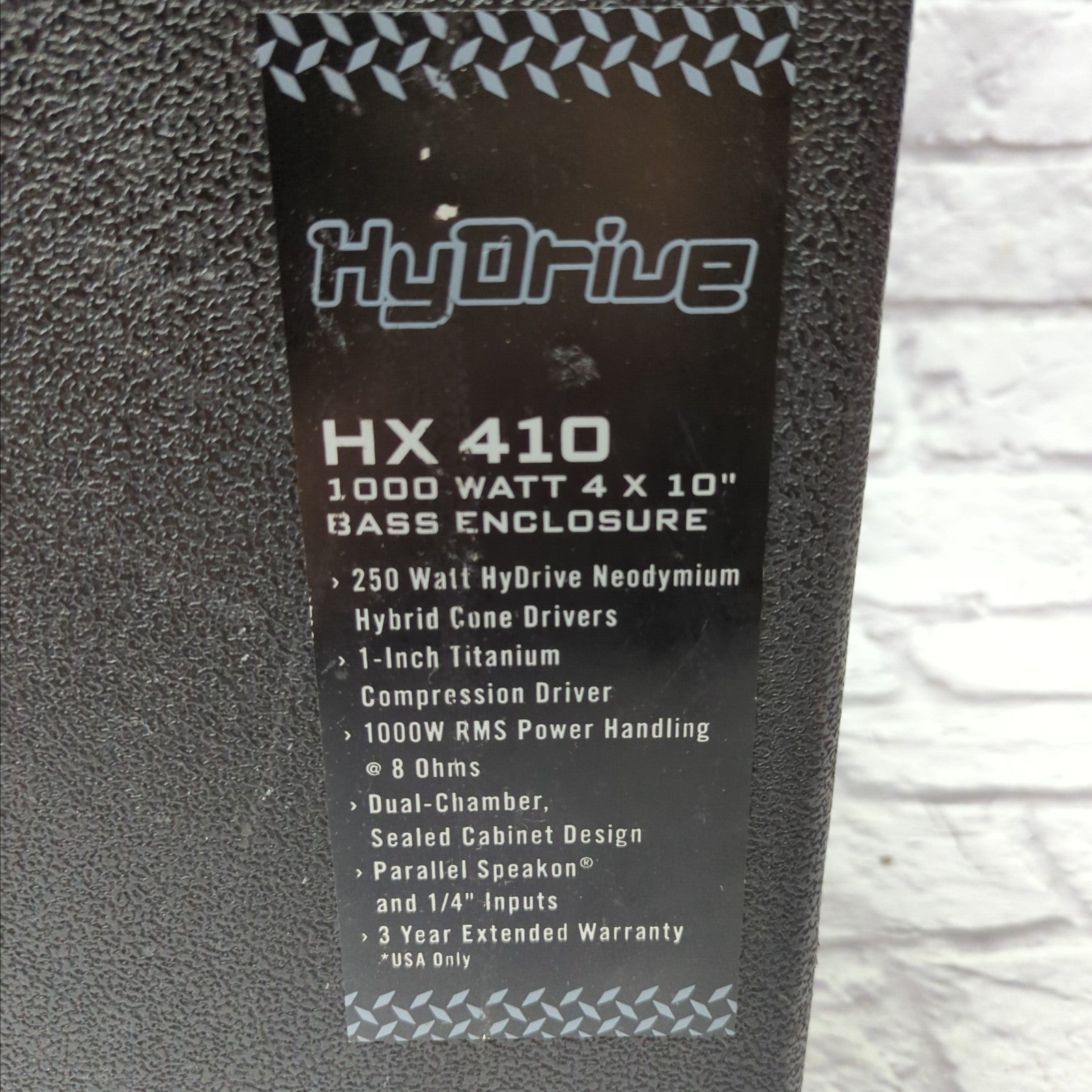 Hartke Hydrive 410 Bass Guitar Speaker Cabinet (4x10", 1000 Watts ...
