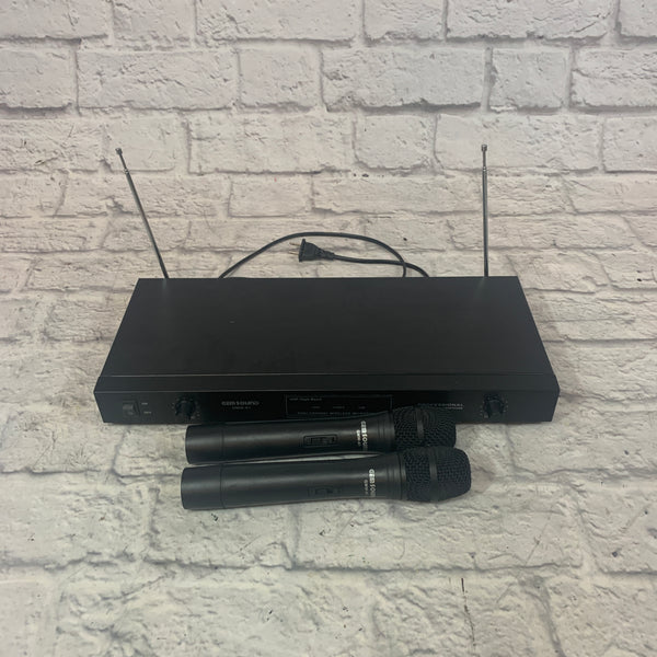 Gem Sound GMW-61 Handheld Wireless Professional Microphones and Receiv ...