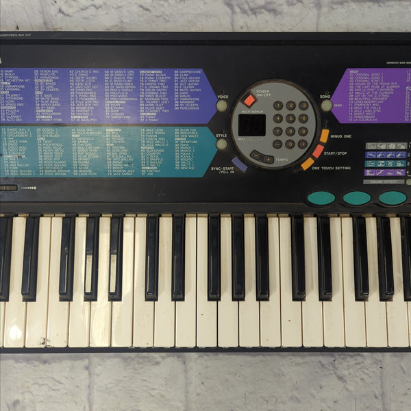 Yamaha PSR-185 Advanced Wave Memory Keyboard Piano 61 Keys w/ Power Su ...