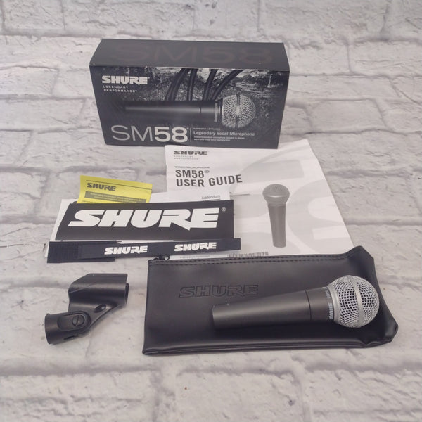 Shure SM58 w/ Box Microphone - Evolution Music
