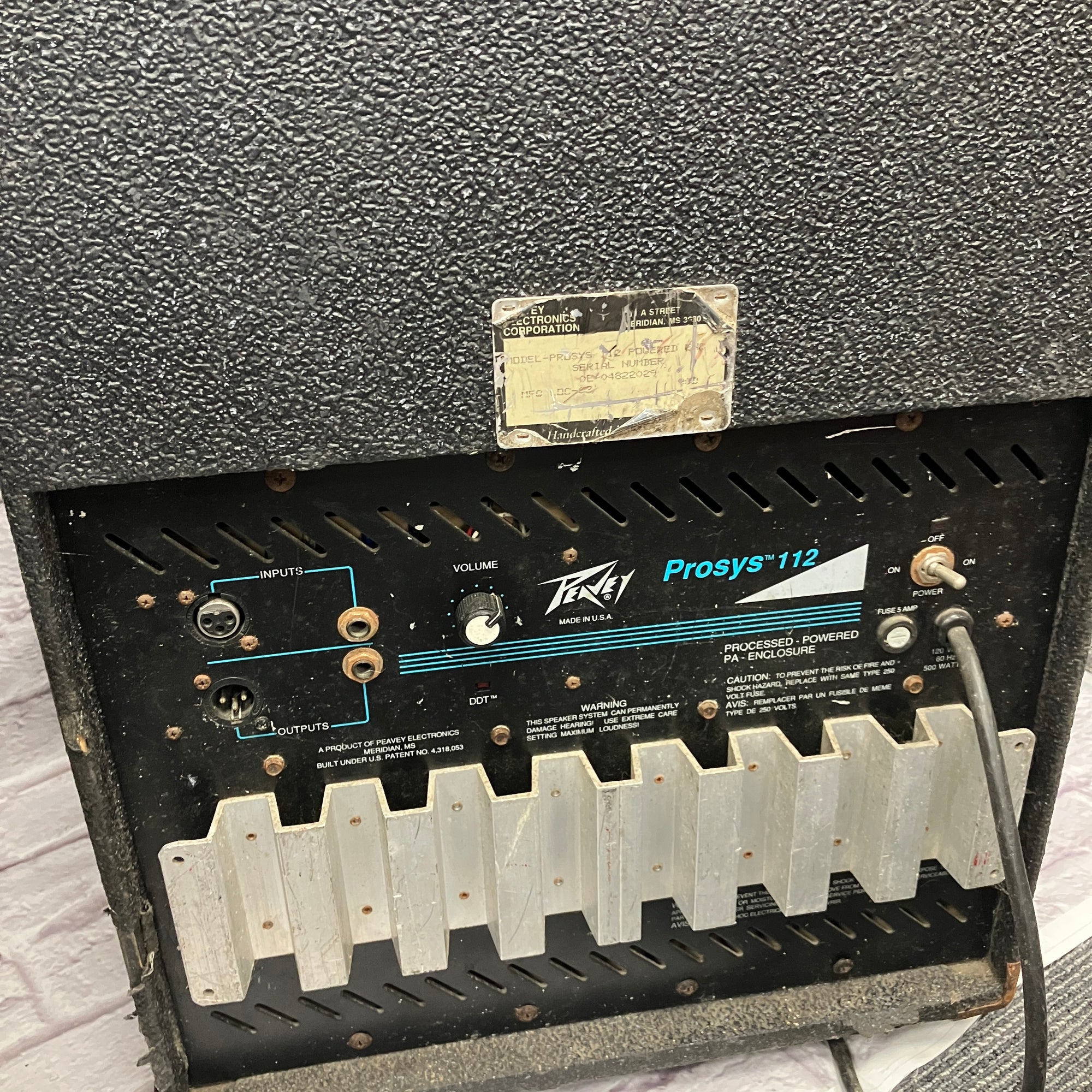 Peavey Prosys 112 Powered PA Pair AS IS *one speaker functional ...