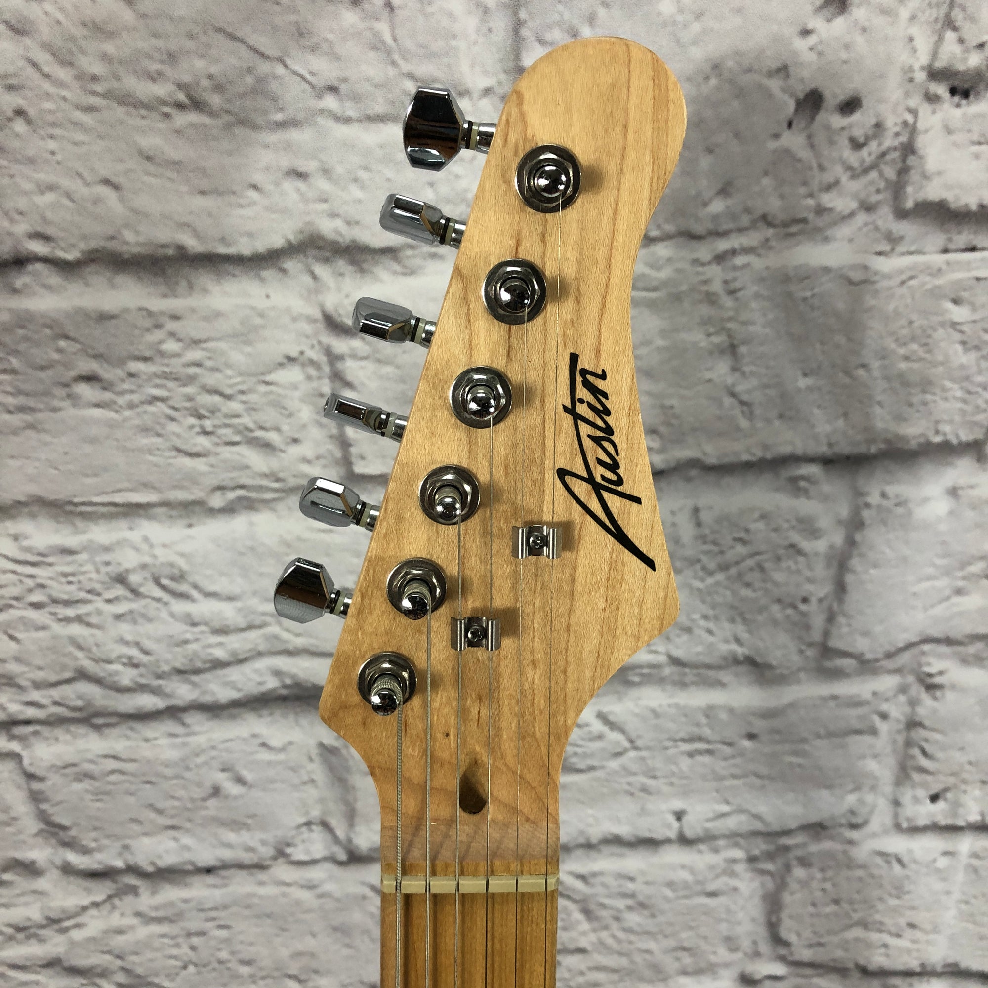 Austin Strat Style Electric Guitar Red - Evolution Music