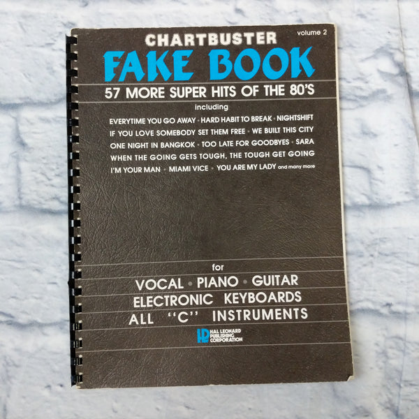 Chartbuster volume 2 Fake Book 57 more super hits from the 80's ...
