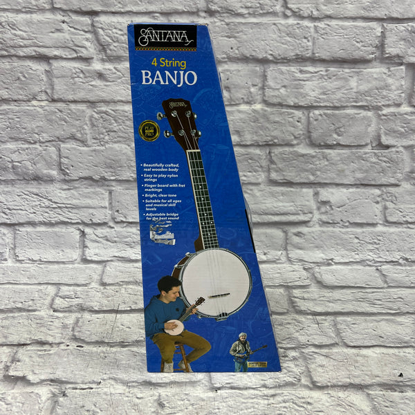 Santana 4 String Banjo - Evolution Music