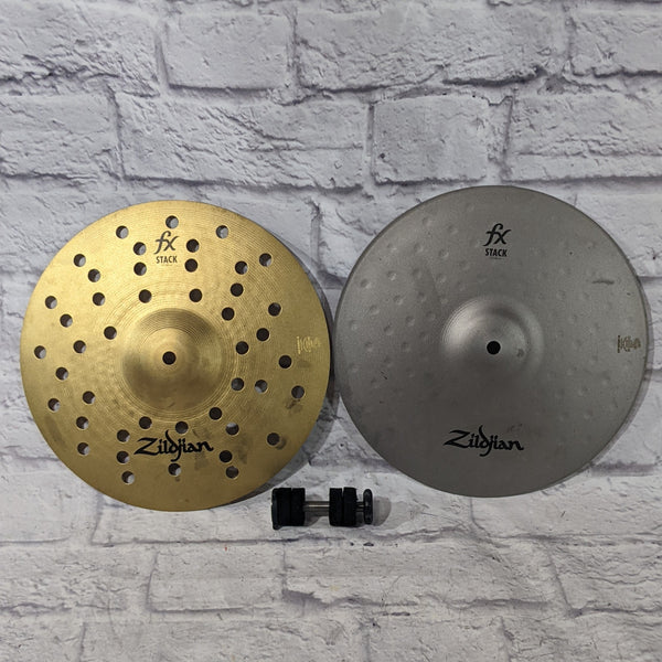 FX Stack 12 in Cymbal with mount (pair) - Evolution Music