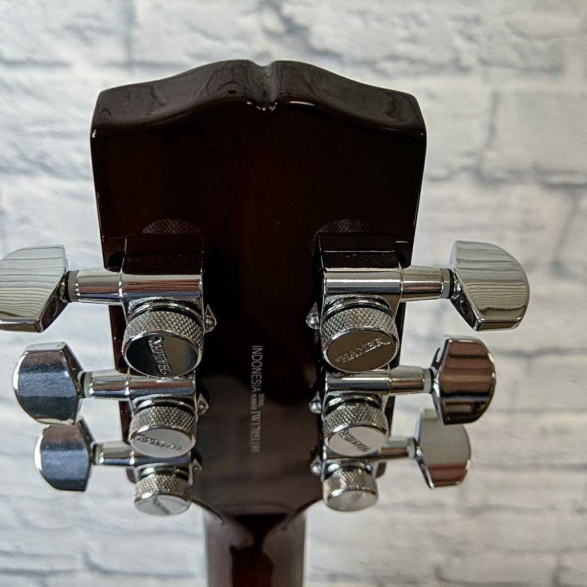 Hamer SATFW-DCB Dark Cherry Sunburst Archtop Double Cutaway - Evolution ...
