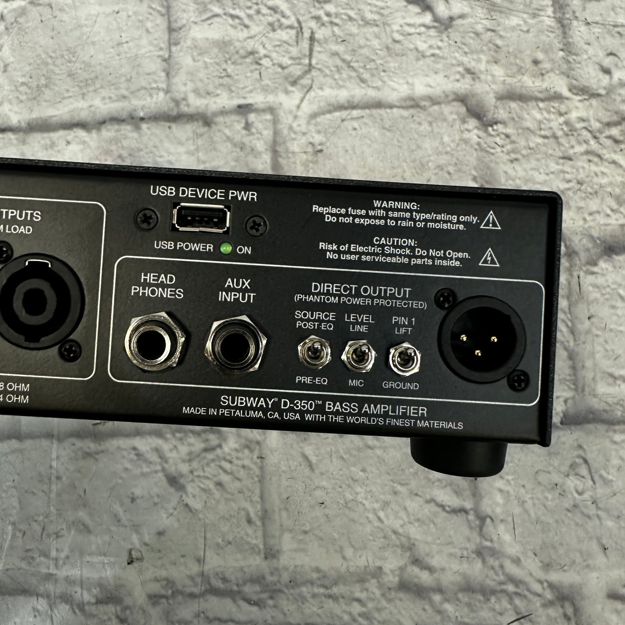 Mesa Boogie Subway D-350 Ultra-Compact Bass Head - Evolution Music