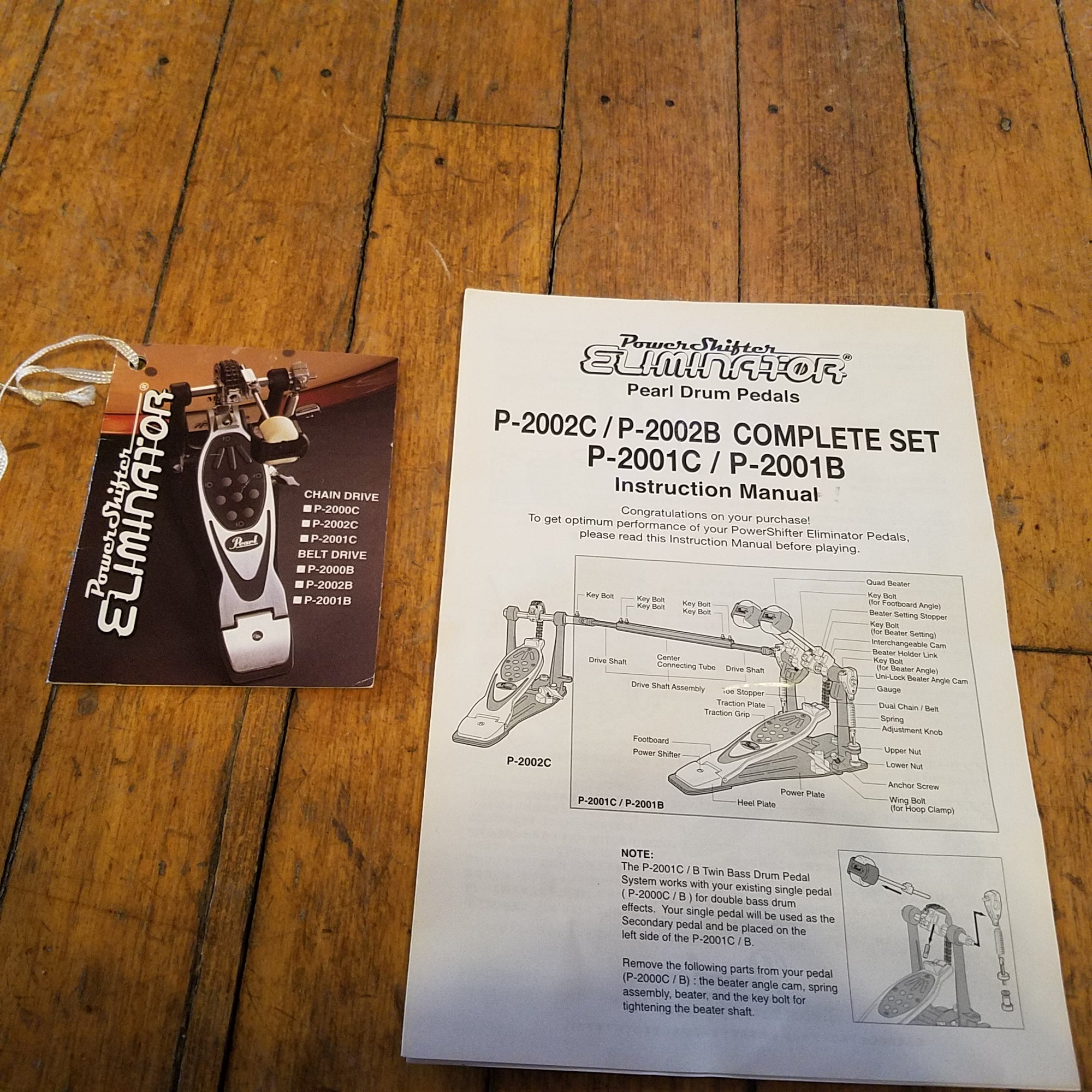 Pearl P-2002C PowerShifter Eliminator Double Pedal w/ Case - Evolution ...