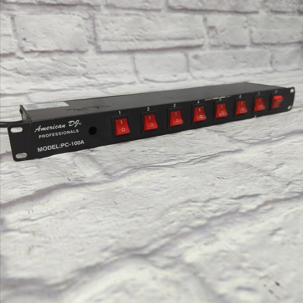American DJ PC-100A 8 Channel Lighting Power Center Power Conditioner ...