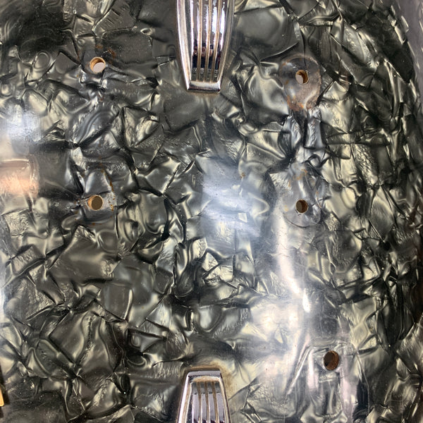 Vintage 1963 Ludwig KeyStone Badge Black Diamond 20x14 Bass Drum ...