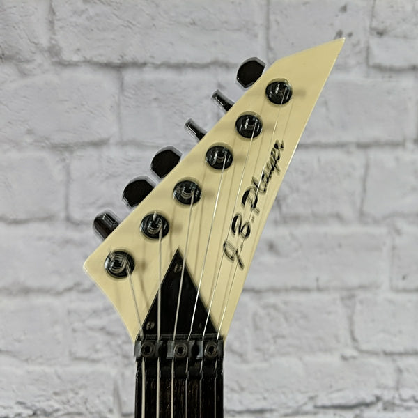 JB Player Super Strat Metallic Cream Electric Guitar - Evolution Music