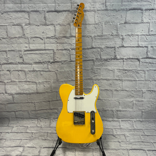 Unknown Yellow Tele Partscaster Electric Guitar - Evolution Music