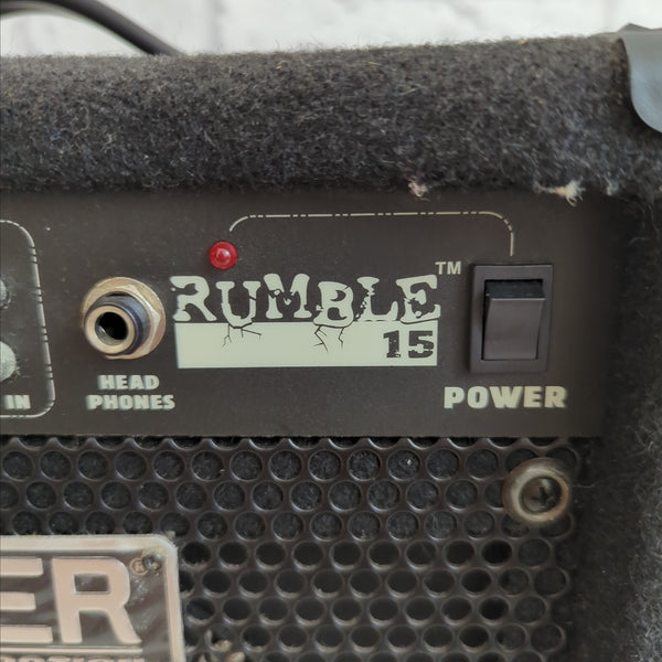 Fender Rumble 15 Bass Guitar Combo Amp - Evolution Music