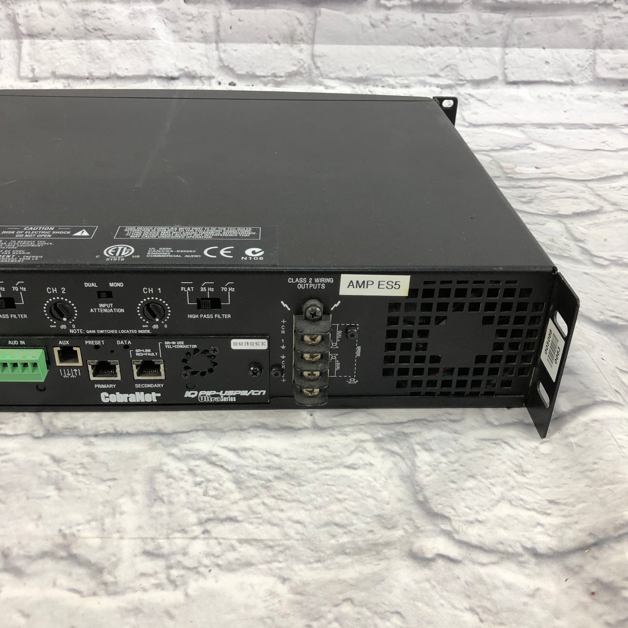 Crown CTS-1200 Power Amp with PIP-USP3/CN CobraNet Card - Evolution Music