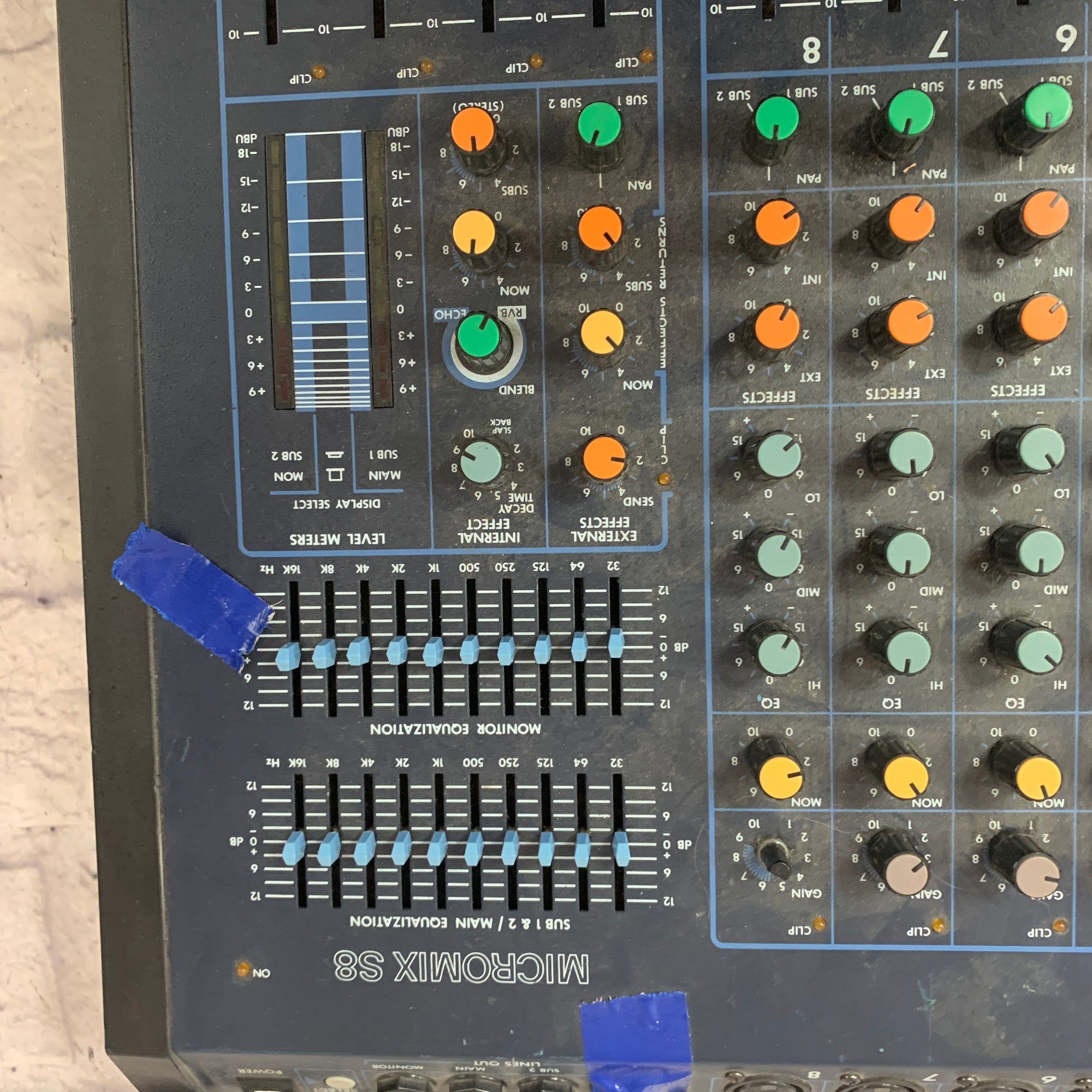 Yorkville Audiopro Micromix S8 Professional 8 Channel Stereo Mixer ...